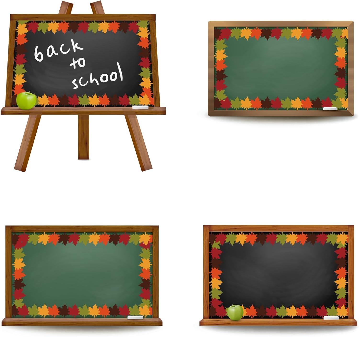 Whaline 32.8Ft Fall Bulletin Board Borders Maple Leaves Shape Die-Cut ...
